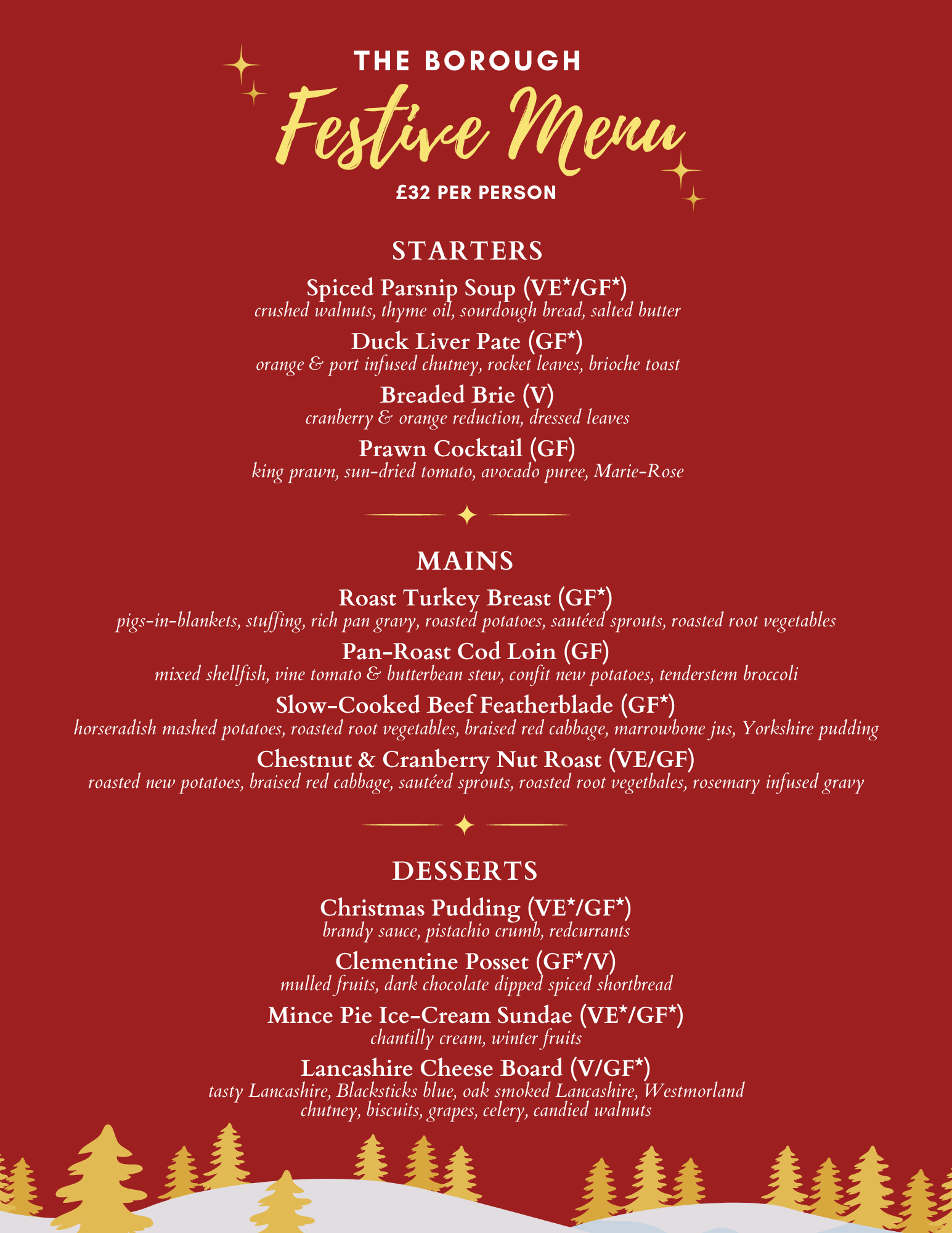 FESTIVE MENU 24 - The Borough